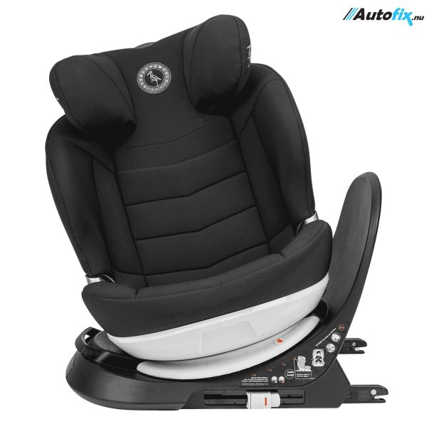 Autostol med isofix - Storchenmühle Niki sort med 90° drejbar base ...