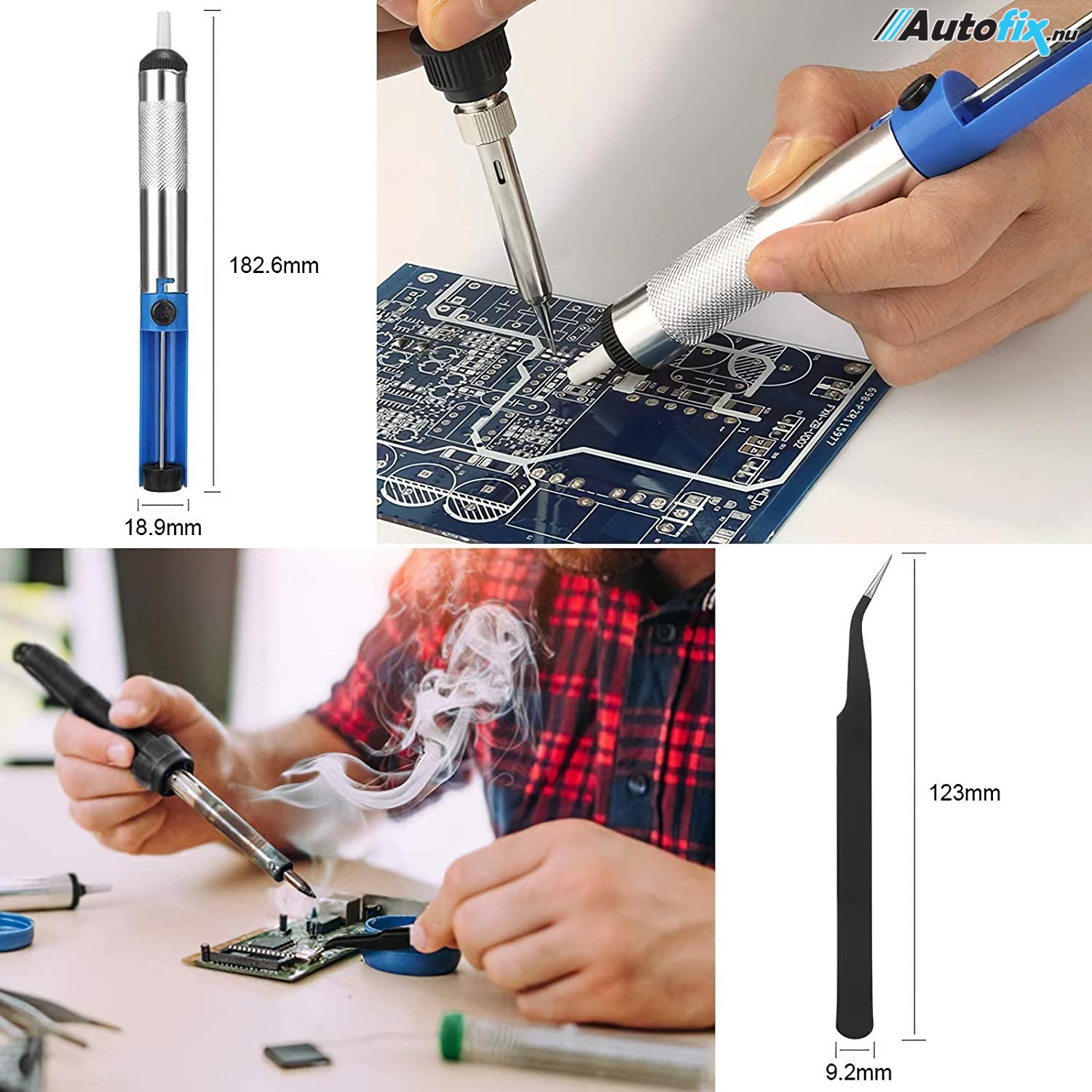 Loddekolbe kit 220V / 80W - 180-520 °C - Med Display - Loddekolbe ...