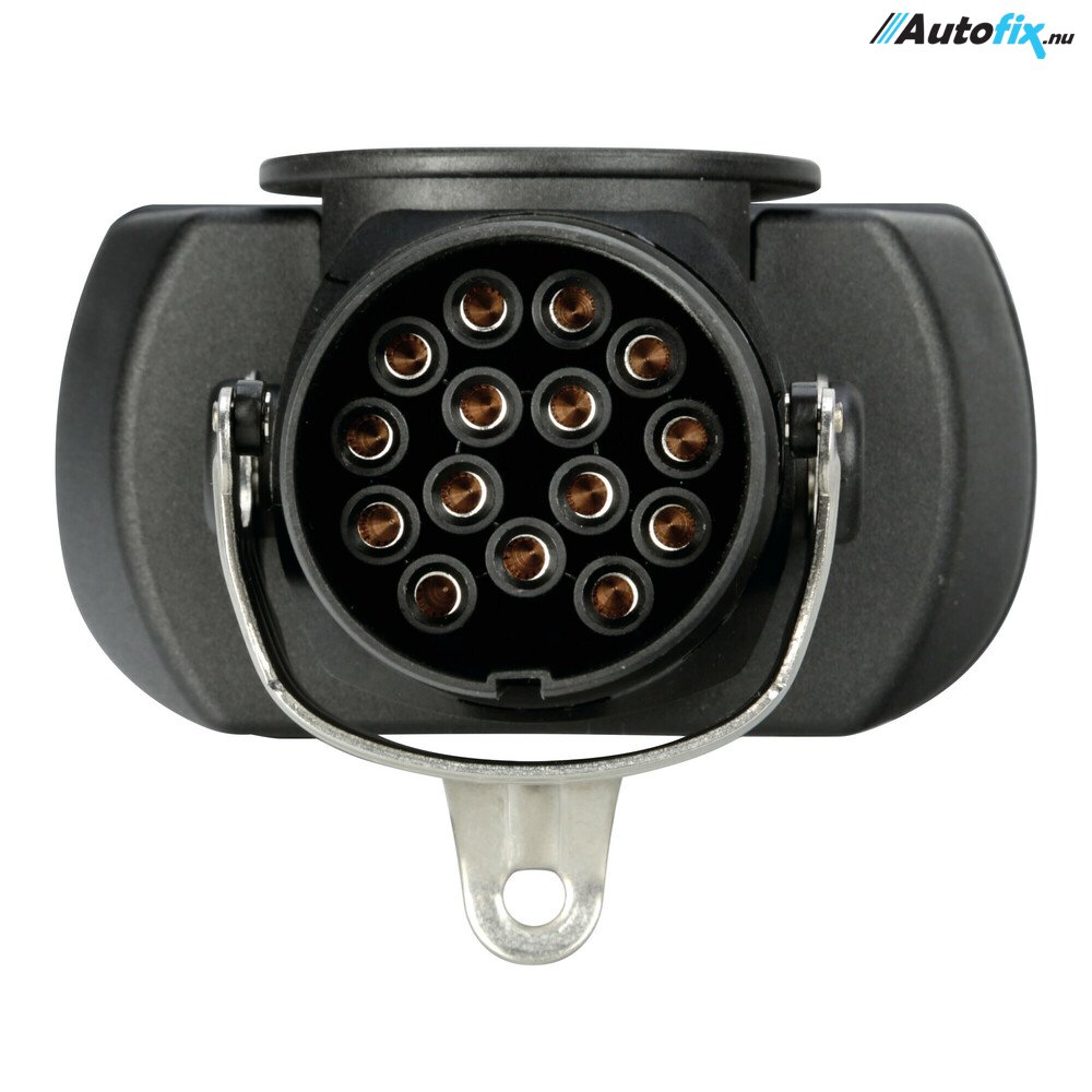 Traileradapter 24V 15-Polet Til 2x 7-Polet stik - ISO 12098 / ISO 1185 ...