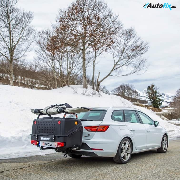 Anhængerboks Sort - Towbox V1 Black Edition - Kapacitet 280 liter ...