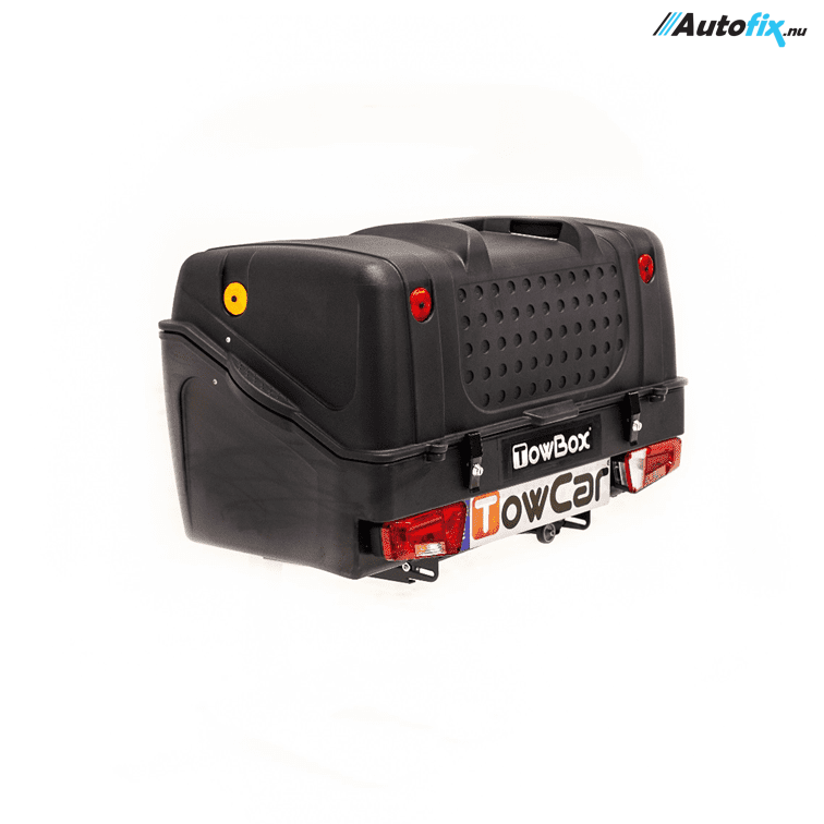 Anhængerboks Sort - Towbox V1 Black Edition - Kapacitet 280 liter ...