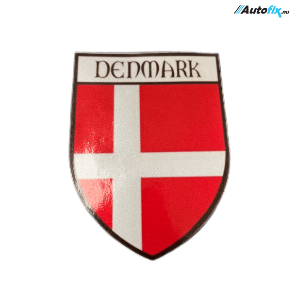 DK Skilt Dansk Flag - Selvklæbende Vinyl Stickers - Mål 16x11 cm - Flag ...